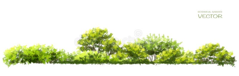 Green Tree ,forest with Grass Elevation for Landscape Scene Stock ...