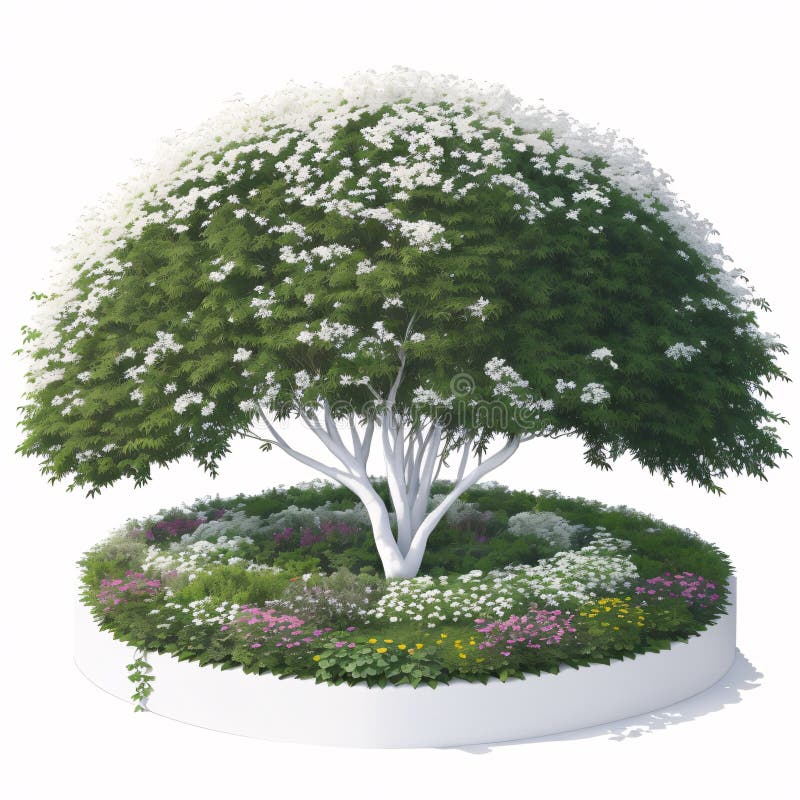 Tree Side View for Landscape and Architecture Drawing, Elements for ...