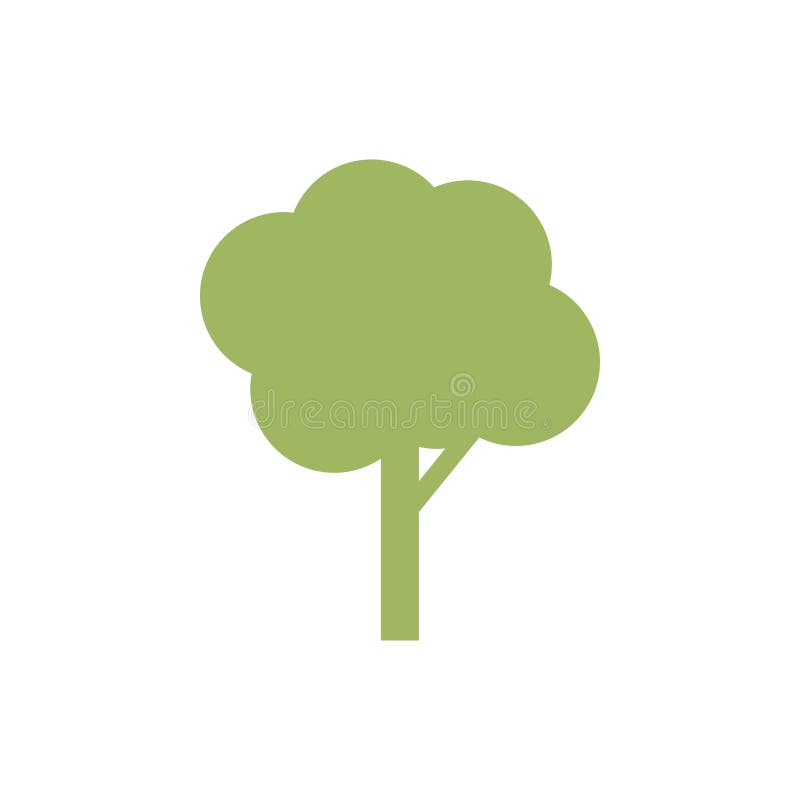 Green Tree Icon Graphic Design Template Vector Stock Vector ...