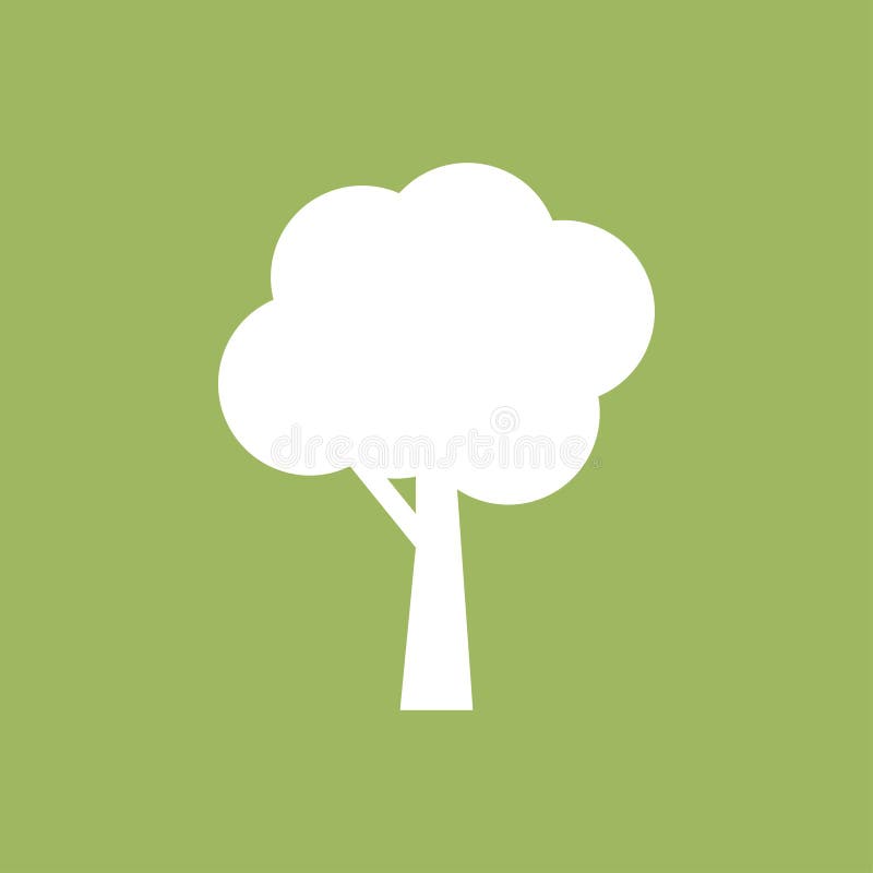 Green Tree Icon Graphic Design Template Vector Stock Vector ...