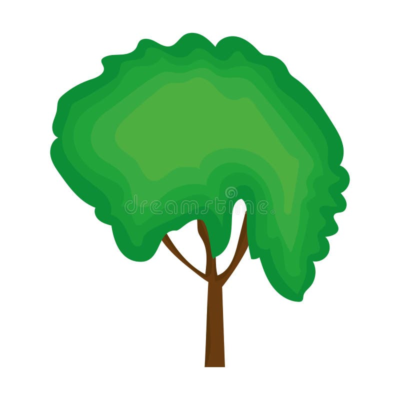 Green tree icon stock vector. Illustration of abstract - 190820601