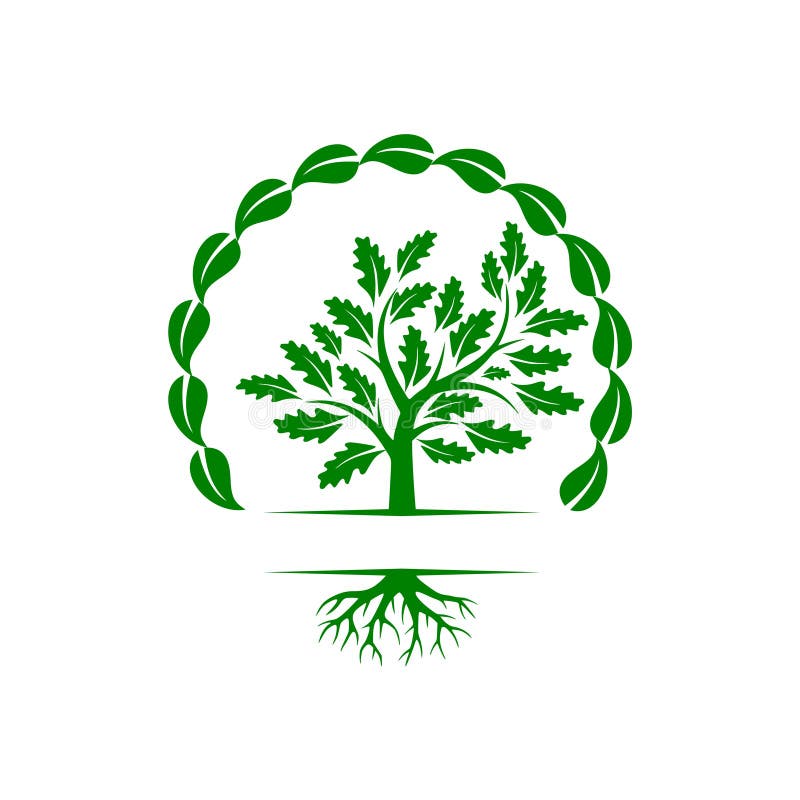 Green Tree Icon Isolated on White Background Stock Vector ...