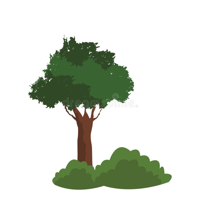 Green tree icon stock vector. Illustration of graphic - 84444757