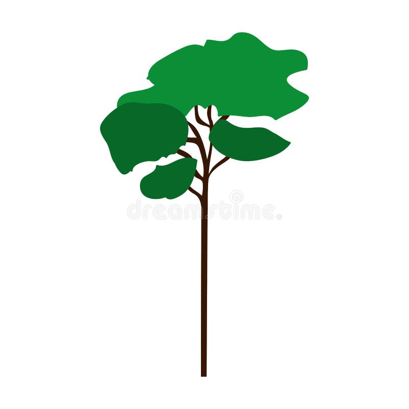 Green tree icon stock vector. Illustration of tree, botany - 79298040