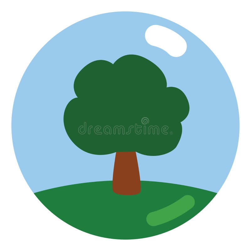 Green Tree, Illustration, Vector Stock Vector - Illustration of icon ...