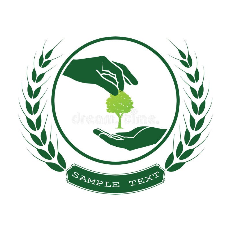 Green tree logo stock vector. Illustration of background - 120202607