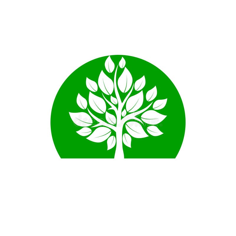 Green Tree Logo Original Design Stock Vector - Illustration of ecology ...