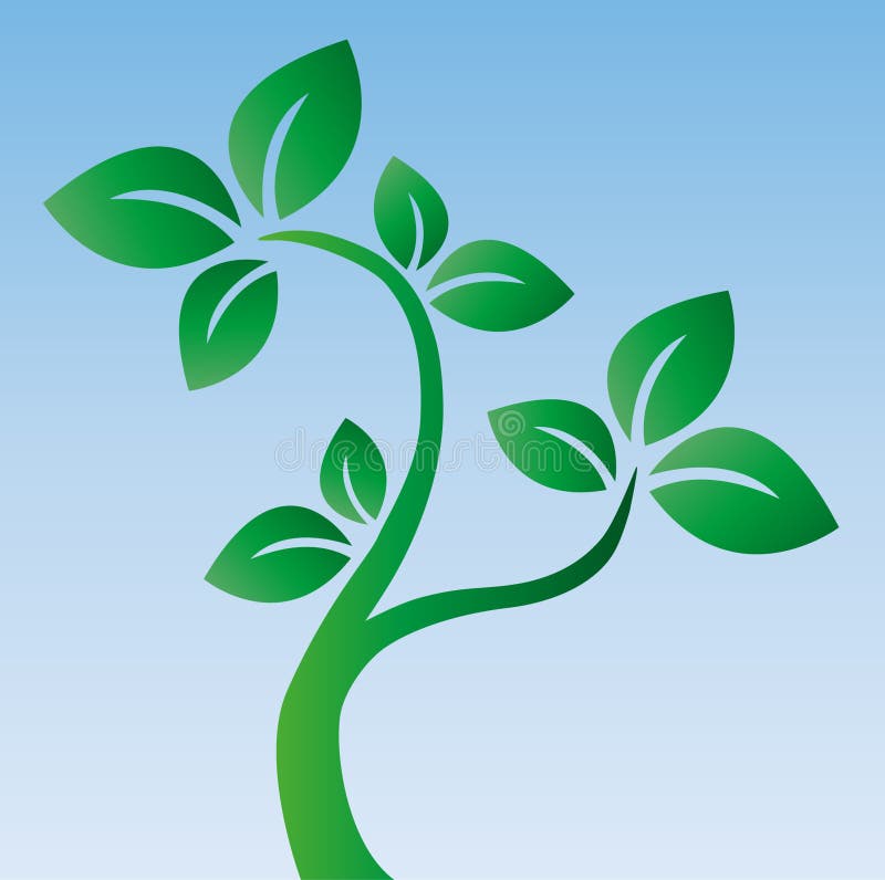 Green Tree Logotype Environ Stock Illustration - Illustration of human ...