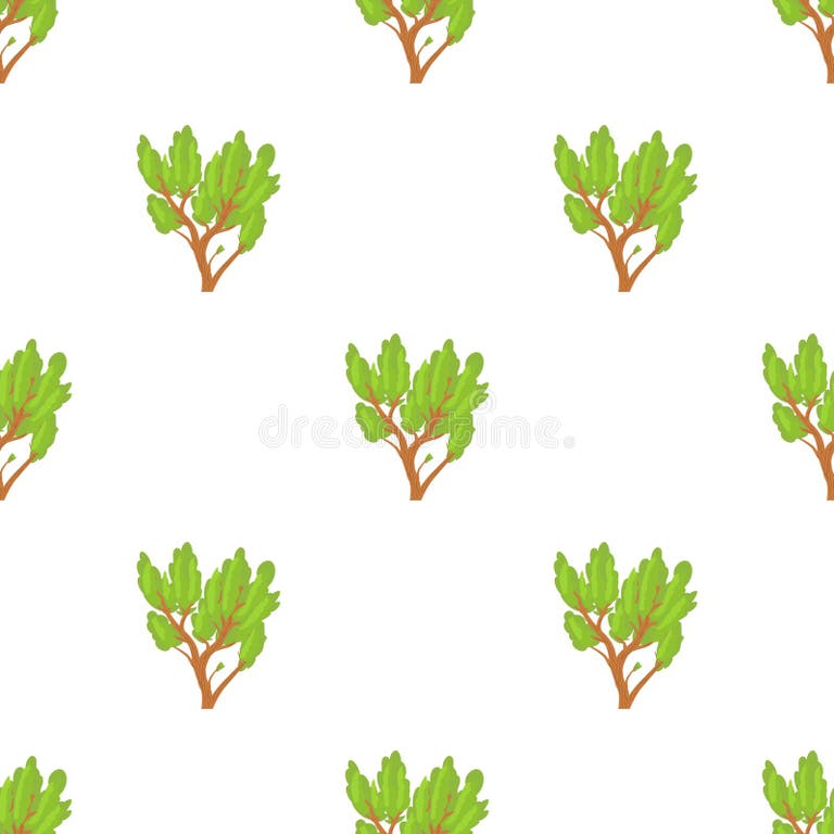 Green Tree Pattern Seamless Vector Stock Vector - Illustration of wood ...