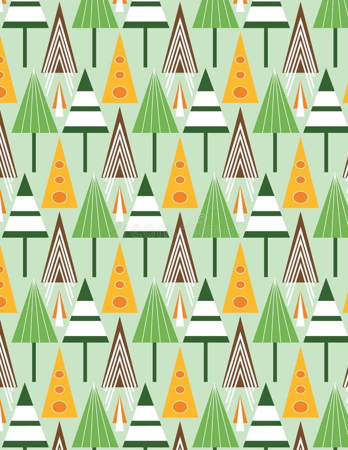 Green tree patterns stock vector. Illustration of abstract - 116698391
