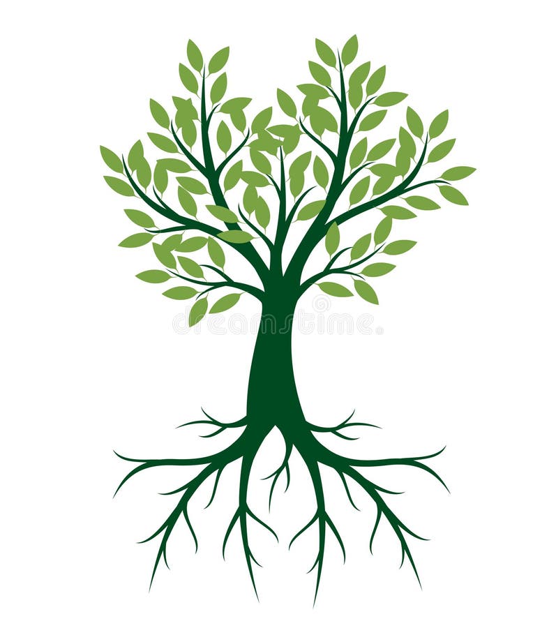 Colour Tree. Vector Illustration Stock Illustration - Illustration of ...