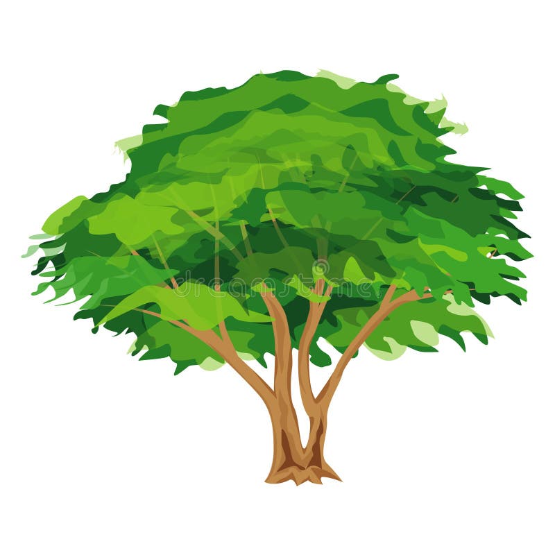 Green tree vector design stock vector. Illustration of vector - 140187012