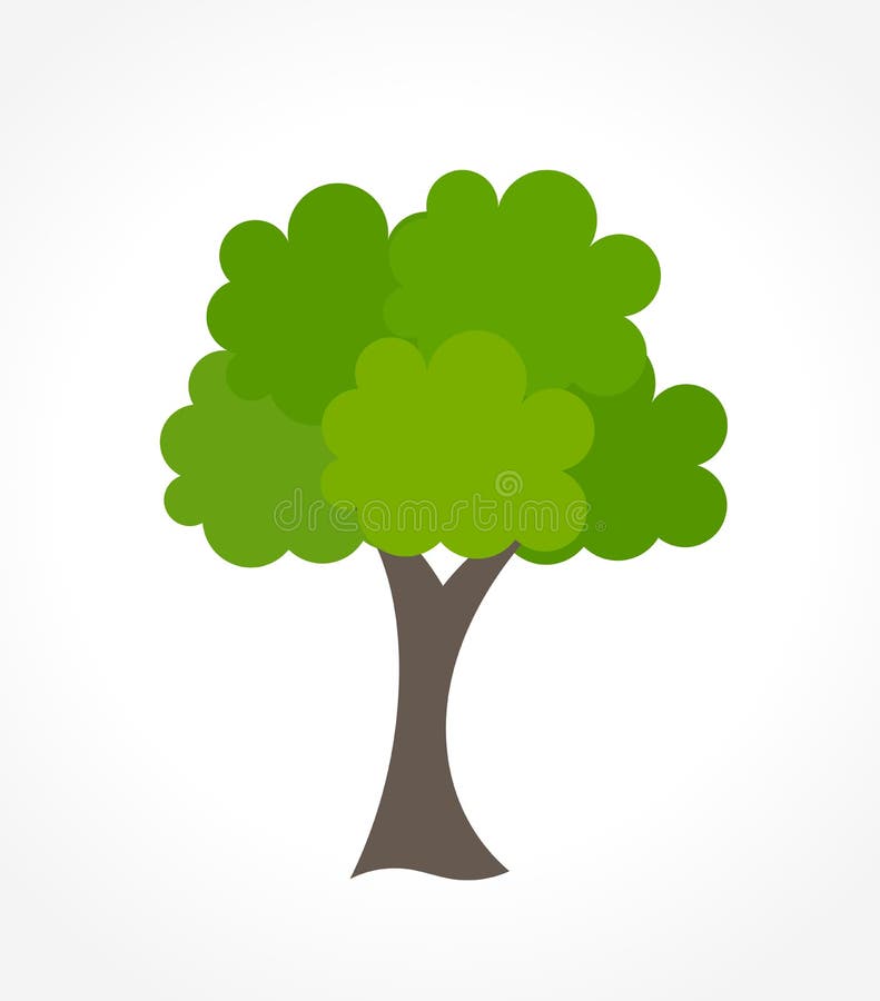 Green tree vector stock vector. Illustration of nature - 70132816