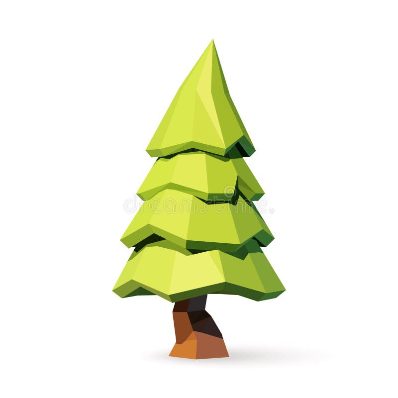 Green Tree Vector Illustration. Stock Vector - Illustration of garden ...