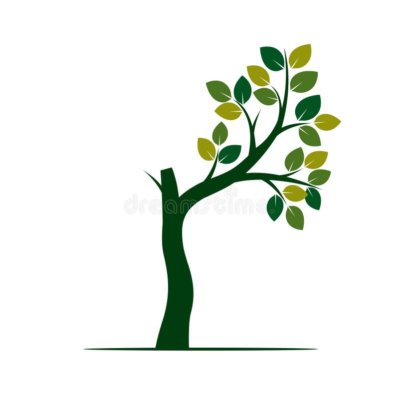 Green Tree. Vector Illustration Stock Vector - Illustration of shape ...