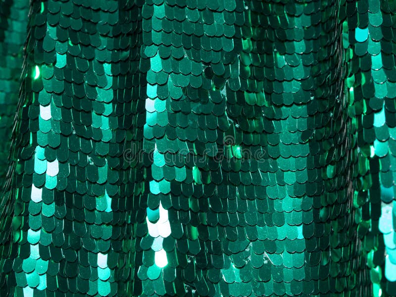 Green Trendy Shiny Reflective Fabric Sparkling Texture Stock Photo ...
