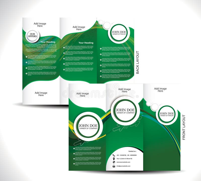 Green Design Brochure Free Light Color Brochure Design Vector