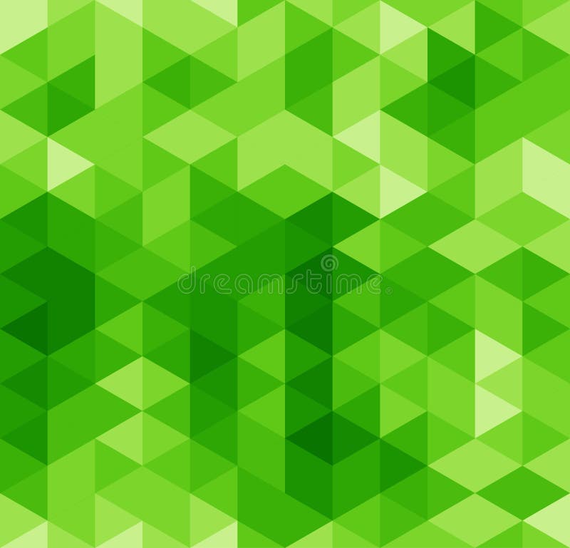 Green Triangle Abstract Seamless Pattern Stock Vector - Illustration of ...