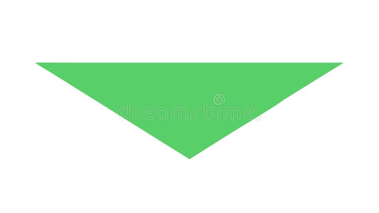Green Triangle Shape Icon Vector Graphic, Basic Geometric Element ...