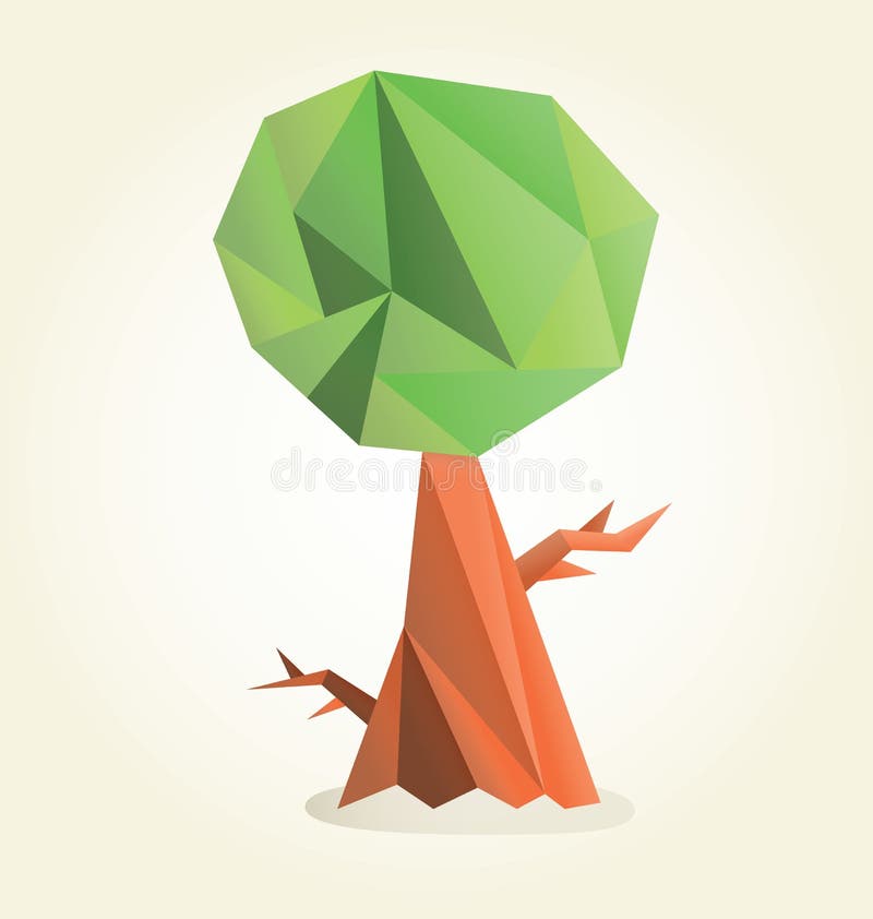 Green triangle tree stock vector. Illustration of simplicity - 39875498