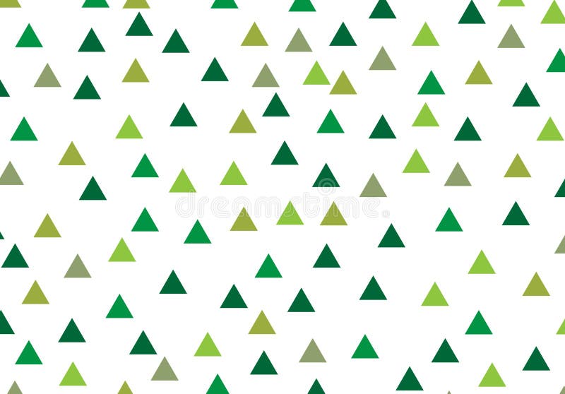 Green Triangle on a White Background and Graphic Design Stock ...