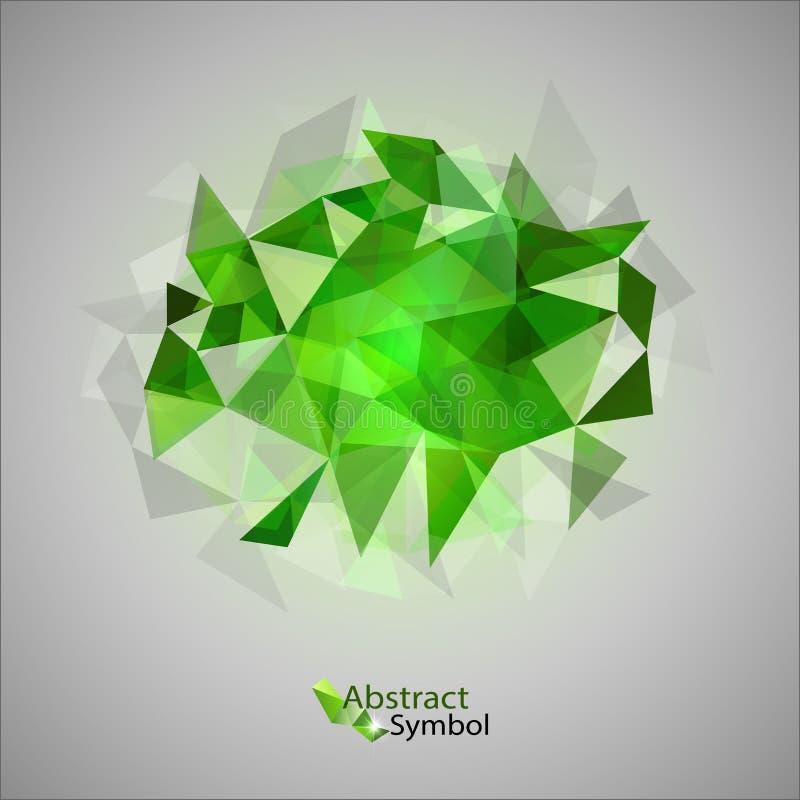 Green Triangles stock vector. Illustration of futuristic - 41809971