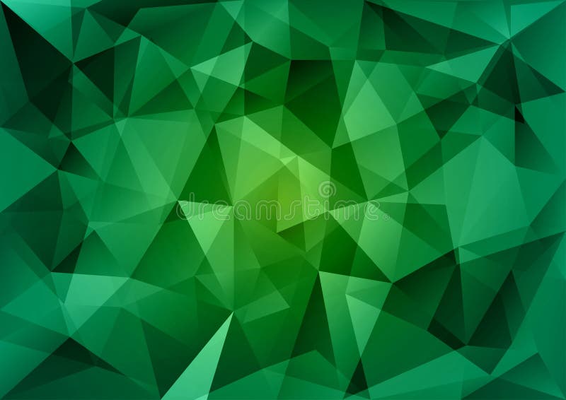 Green Triangles. Polygonal Style. Presentation Template. Eps 10 Stock ...