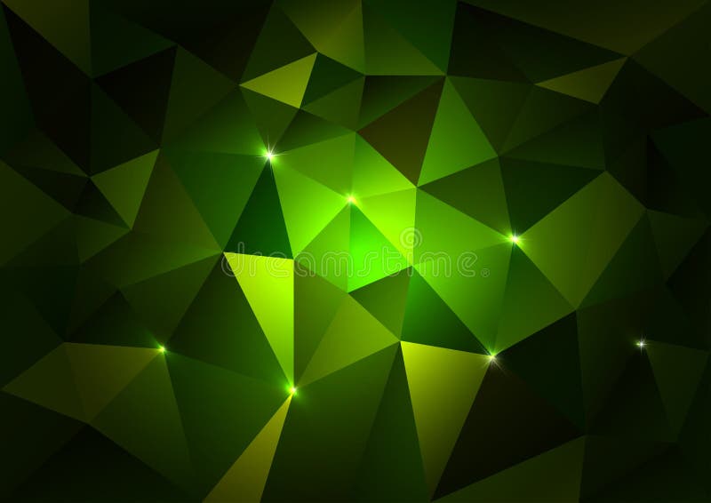 Green Triangles Dark stock vector. Illustration of decoration - 40971603
