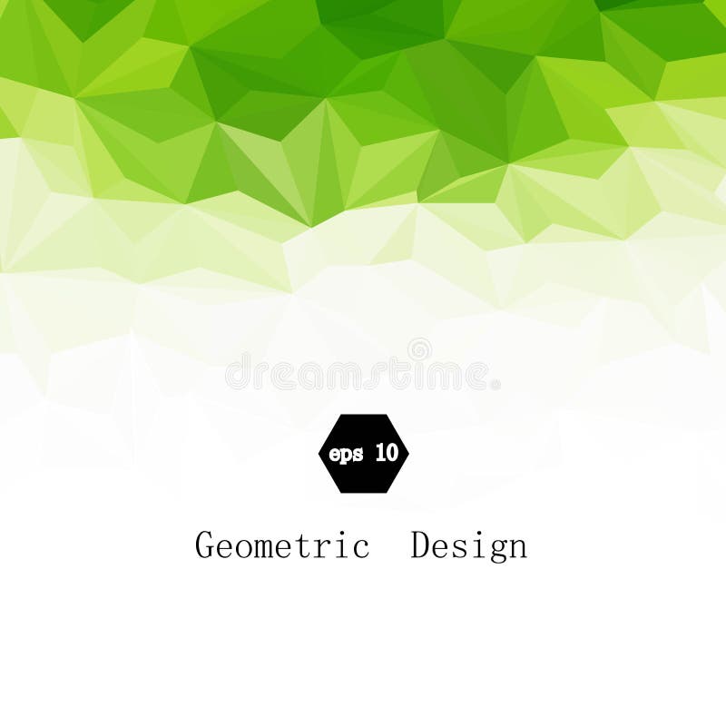 Green Triangles. Polygonal Style. Modern Design. Eps 10 Stock Vector ...