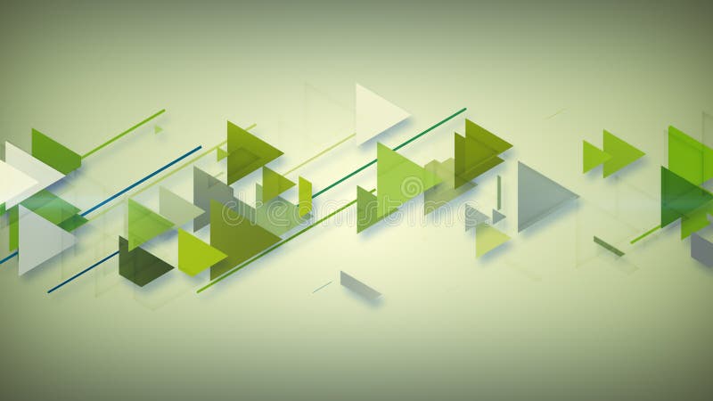 Green Triangles Abstract Geometric Background Stock Illustration ...