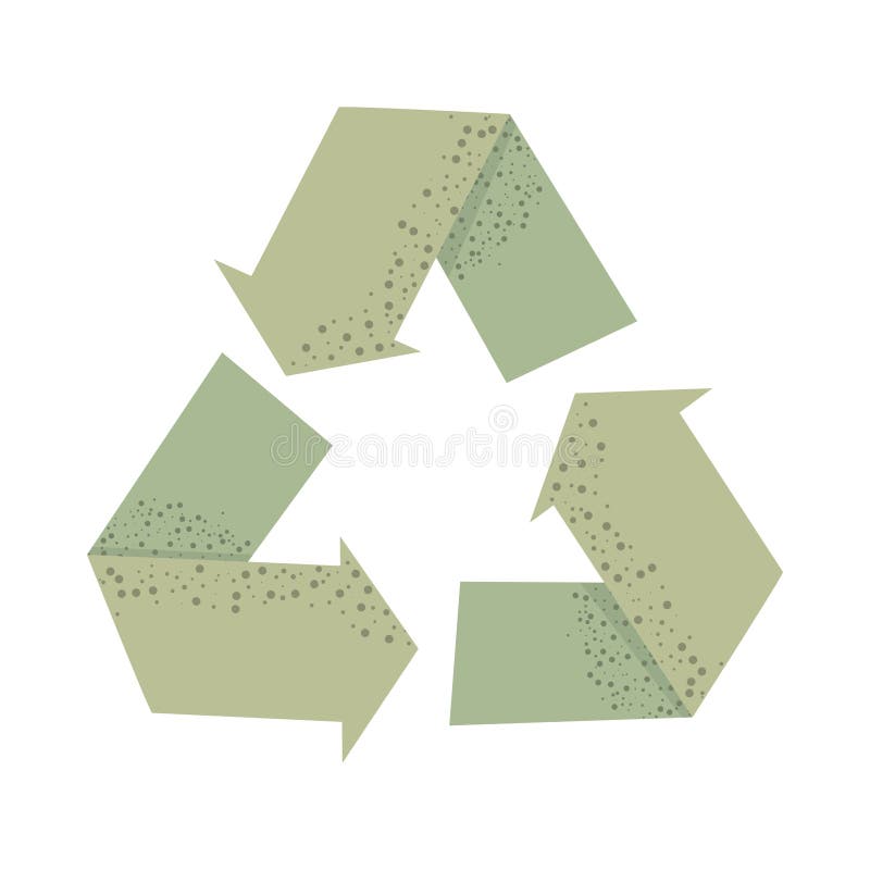Green Triangular Arrows Signal Stock Illustration - Illustration of ...
