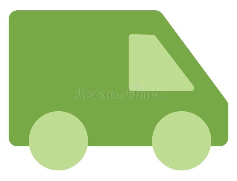Green Truck, Vector or Color Illustration Stock Vector - Illustration ...