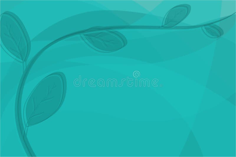 Green Turquoise Leaves Abstract Blurred Vector Background Stock Vector ...