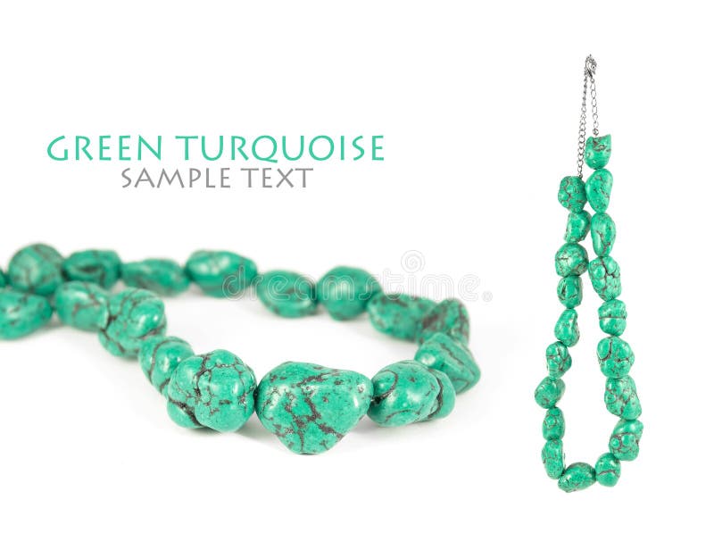 Green Turquoise Necklace stock image. Image of beauty - 15608717