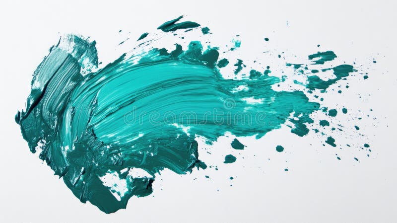 Green Turquoise Paint Explosion Splash Abstract Background. Watercolour ...