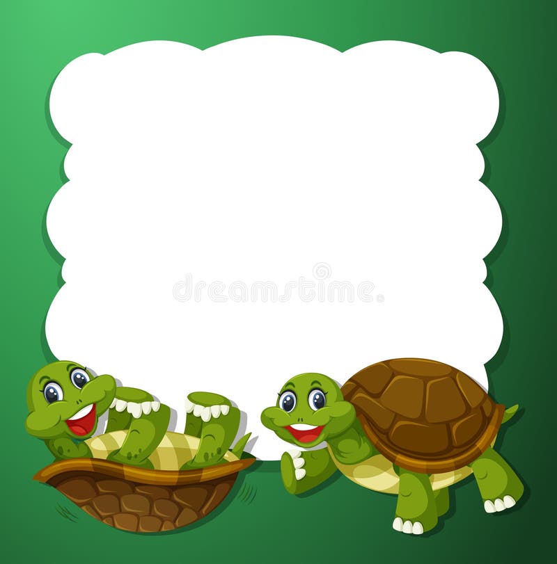 Turtle Frame stock vector. Illustration of turtle, border - 64157907