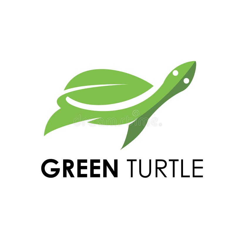 Green Turtle Logo Design Concept Stock Vector - Illustration of food ...