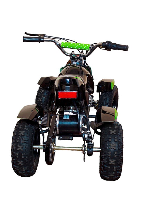 Green a-tv Quad Bike Isolated Stock Image - Image of country, cross ...