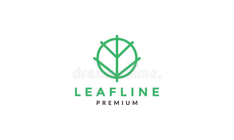 Green Twig Lines Circle Logo Symbol Vector Icon Illustration Graphic ...