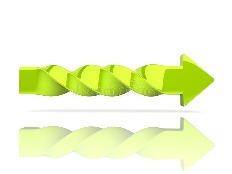 Twisted Arrow stock illustration. Illustration of arrows - 14794295