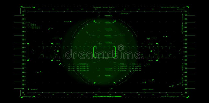 Green UI HUD design vector stock vector. Illustration of diagram - 291064029