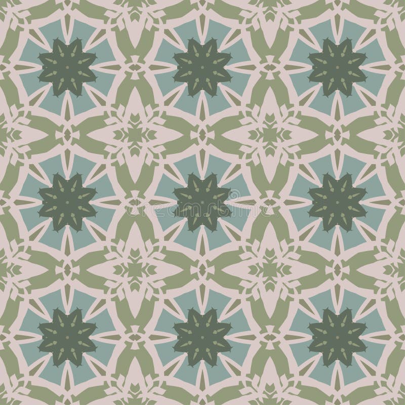 Green Universal Vector Seamless Patterns, Tiling. Geometric Ornaments ...