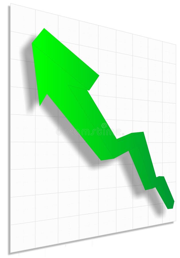 Green Up Arrow stock vector. Illustration of business - 25577813