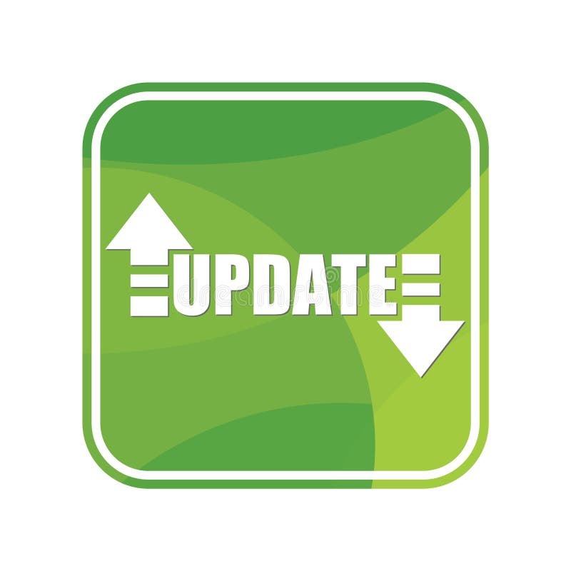 Green update button stock vector. Illustration of internet - 23364170