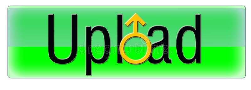 Green Upload stock illustration. Illustration of buttons - 4227962