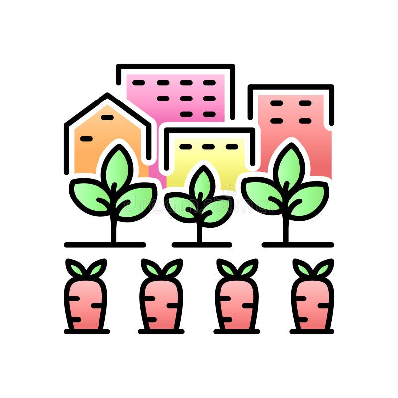 Green Urban Gardening Icon Logo Stock Vector - Illustration of icons ...