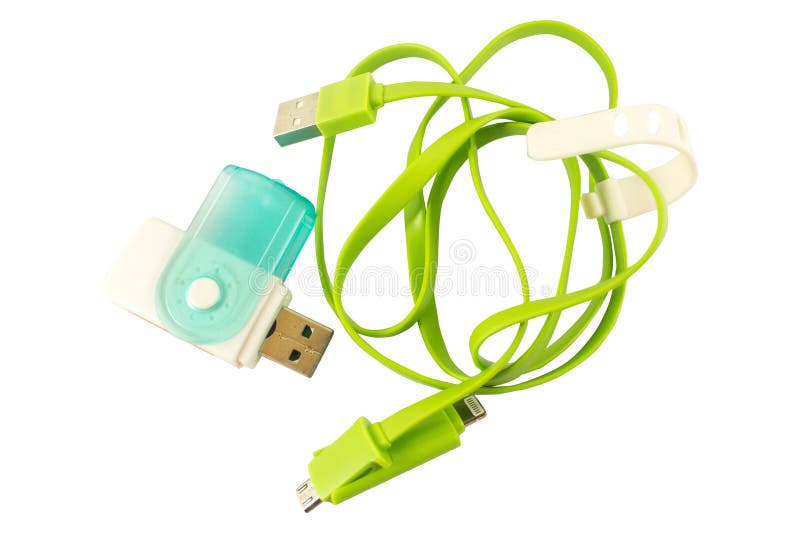 Green USB and flash drives stock photo. Image of flash - 76549954