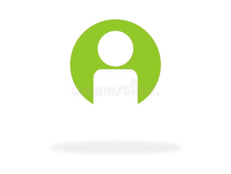 Green User, Account or Profile Icon Stock Illustration - Illustration ...