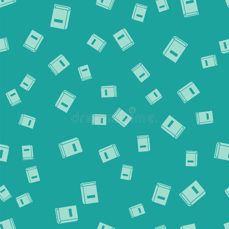 Green User Manual Icon Isolated Seamless Pattern on Green Background ...