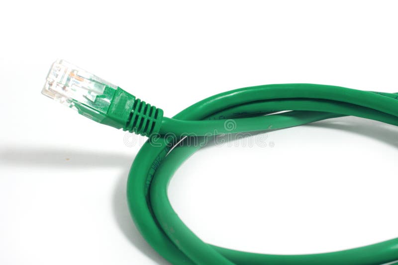 Green UTP cable stock photo. Image of data, rj45, cat5 - 13415132